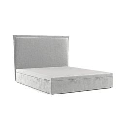 POLSTERBETT Eliot mit Stauraum 120/200 cm Hellgrau im Lotta Stoff