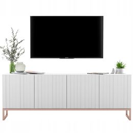 TV-SCHRANK Elpis Wei&szlig; Matt mit Metallrahmen 150 cm