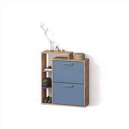 SCHUHKIPPER Ortello Goldkraft Eiche/Blau 80 x 90 cm