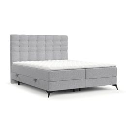 BOXBETT Niro 120/200 cm Hellgrau im Riva Stoff
