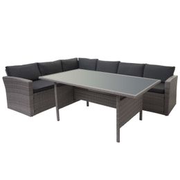 MCW POLY-RATTAN-GARNITUR Grau