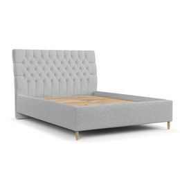 POLSTERBETT Lira 160/200 cm Hellgrau im Riva Stoff
