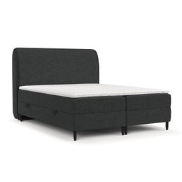 BOXBETT Lunaro 200/200 cm Anthrazit im Bubble Stoff