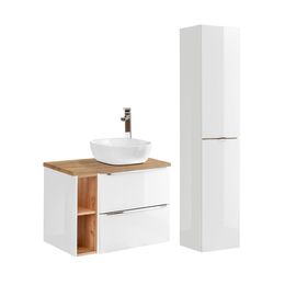 BADM&Ouml;BEL 80.4cm April 2er-Set Wei&szlig;