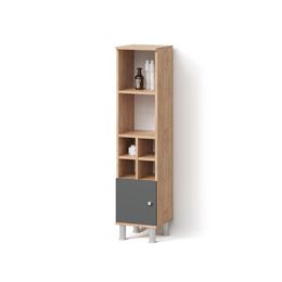 MIDISCHRANK Fucino Anthrazit 30 x 130.6 cm kleine T&uuml;r