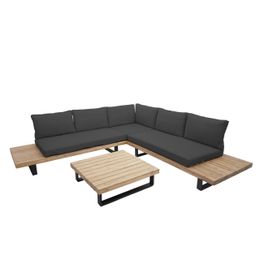 MCW GARTEN-GARNITUR Schwarz, Braun, Grau