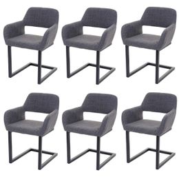 MCW ESSZIMMERSTUHL Anthrazit 6er-Set