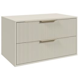 Badplaats WASCHBECKENUNTERSCHRANK Rimini 2 Schubladen Cashmere - 80 x 46 x 46 cm