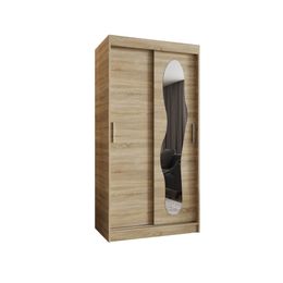 SCHIEBET&Uuml;RENSCHRANK mit Spiegel ULTRA 200/100/62 2-t&uuml;rig