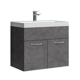 Badplaats BADM&Ouml;BEL-SET Montreal 2 Teile Dunkel Grau - 60 x 35 x 51 cm