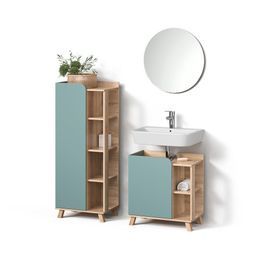BADM&Ouml;BEL-SET Marano Blau-Grau 3 Teile