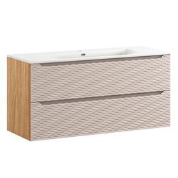 WASCHTISCH 120cm Elora Beige und Holz