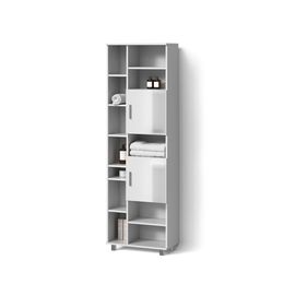 BADSCHRANK Eisak Wei&szlig; Hochglanz 60 x 190 cm