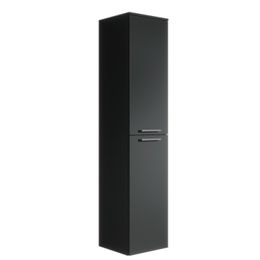 Badplaats BADEZIMMERSCHRANK Saturnus mit 2 T&uuml;ren Schwarz - 35 x 35 x 130 cm