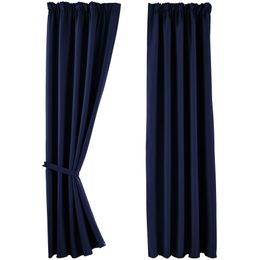 gardinenbox VORHANG 2ER SET NEWYORK HxB 225x295 cm Blau