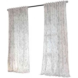 gardinenbox VORHANG 2ER SET MILANO STAR HxB 245x140 cm Wei&szlig; Silber