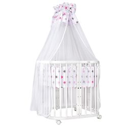 BABYBETT WHITE, 7in1 mit Matratze