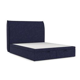 POLSTERBETT Tuvalu mit Stauraum 160/200 cm Marineblau im Alta Stoff