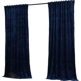 gardinenbox VORHANG 2ER SET MILANO HxB 235x135 cm Blau