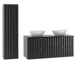BADM&Ouml;BEL 120.6cm Lexa 2er-Set Schwarz