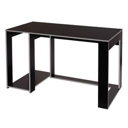 MCW SCHREIBTISCH rechteck Schwarz, Grau