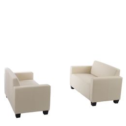 MCW SOFA-GARNITUR Cremewei&szlig;