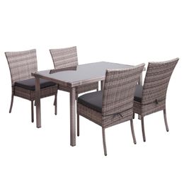 MCW GARNITUR Grau, Braun, Anthrazit 5-teilig-Set