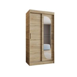 SCHIEBET&Uuml;RENSCHRANK mit Spiegel LUCY 200/120/62 2-t&uuml;rig