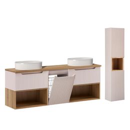 BADM&Ouml;BEL 160.4cm Riva 2er-Set Kaschmir