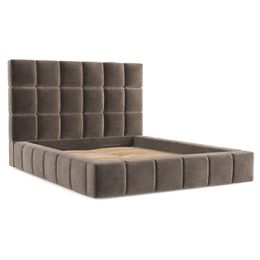 POLSTERBETT Skiathos mit Stauraum 160/200 cm Braun im Terra NW Stoff