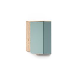 BADSCHRANK Marano Blau-Grau 42.4 x 75 cm mit T&uuml;r und offenen F&auml;chern