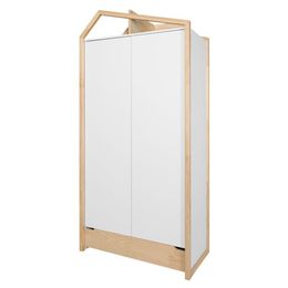 SCHRANK 2 T&uuml;ren Juliette Wei&szlig; und Holz