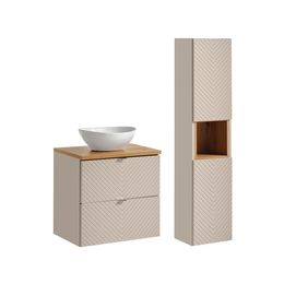 BADM&Ouml;BEL 60.4cm Manoa 2er-Set Kaschmir