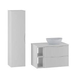 BADM&Ouml;BEL 80.6cm Tao 2er-Set Wei&szlig;