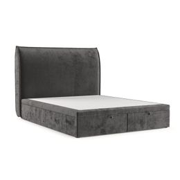 POLSTERBETT Tuvalu mit Stauraum 200/200 cm Stahl im Lotta Stoff