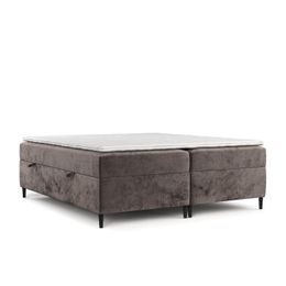 BOXBETT Theo 120/200 cm Braun im Lotta Stoff