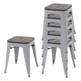 MCW HOCKER HOLZ-SITZFL&Auml;CHE Grau