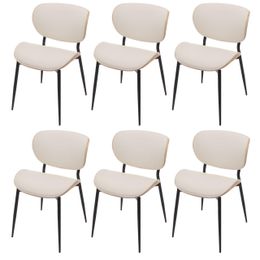 MCW ESSZIMMERSTUHL Beige, Wei&szlig;