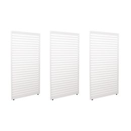 MCW PANEELE F&Uuml;R PERGOLA 3ER-SET Wei&szlig; 3er-Set-Set