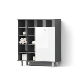 BADSCHRANK Fucino Wei&szlig; Hochglanz 78.4 x 91.6 cm