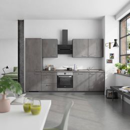 Nobilia K&uuml;chenblock Riva High m. Ger&auml;ten Schieferfarben
