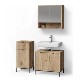 BADM&Ouml;BEL-SET ATERNO Viking Oak 3 Teile