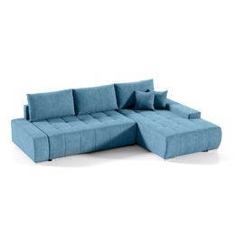 ECKSOFA Jonas 4 Sitzpl&auml;tze Blau