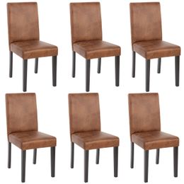 MCW ESSZIMMERSTUHL TEXTIL Braun 6er-Set