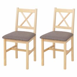 MCW ESSZIMMERSTUHL Braun, Grau 2er-Set