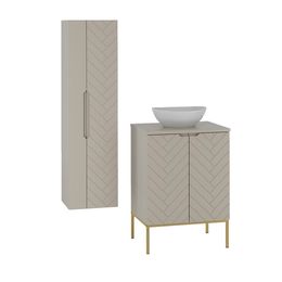 BADM&Ouml;BEL 60.6cm Daria 2er-Set Kaschmir