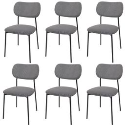 MCW ESSZIMMERSTUHL Grau 6er-Set