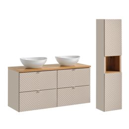 BADM&Ouml;BEL 120.4cm Manoa 2er-Set Kaschmir