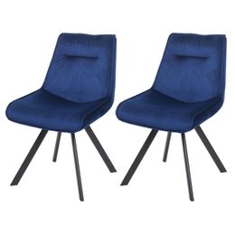 MCW ESSZIMMERSTUHL Blau 2er-Set