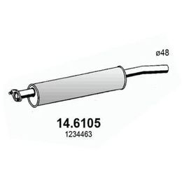 Asso Mittelschalld&auml;mpfer 146105 f&uuml;r Volvo Ford